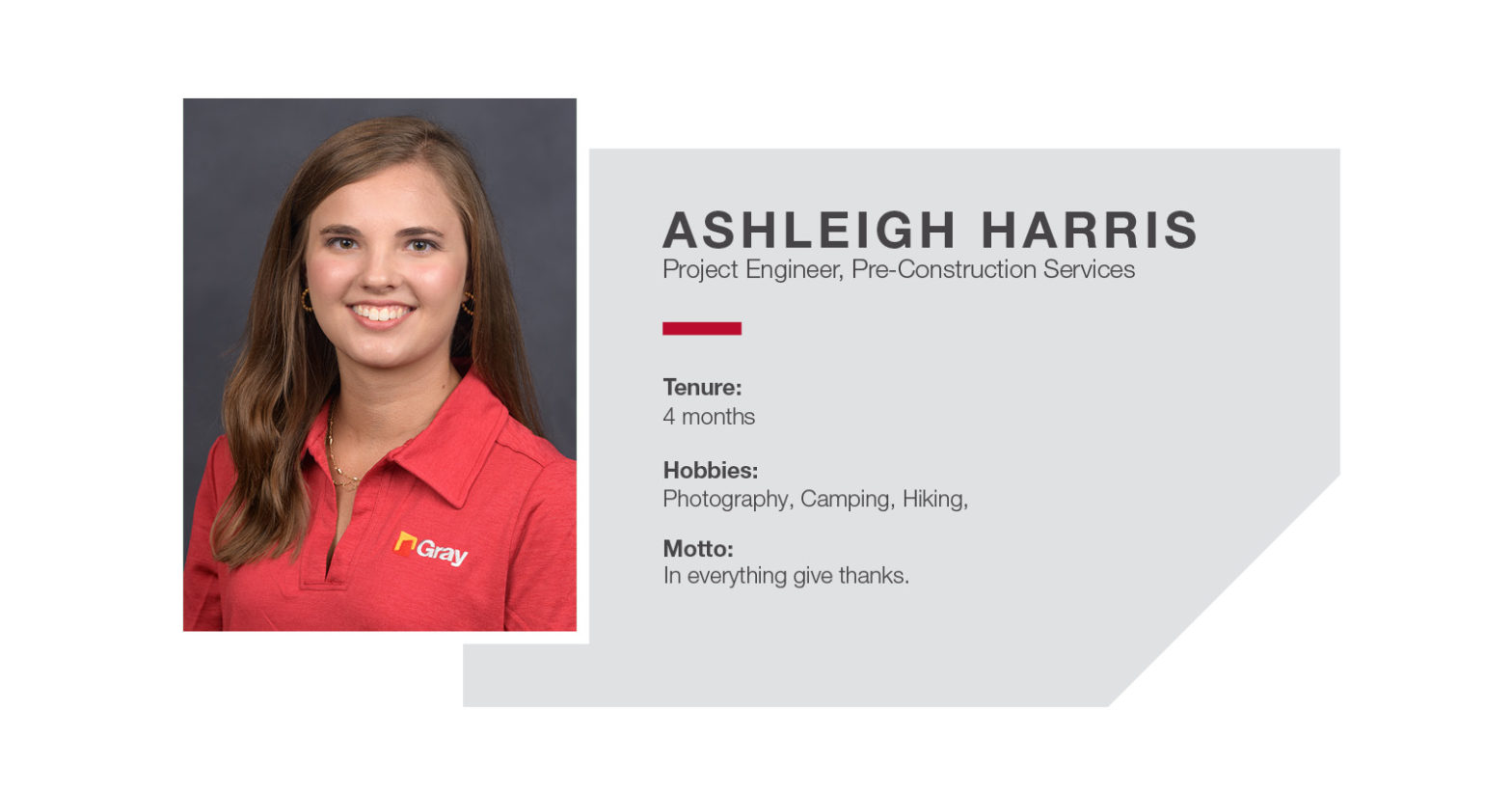 Cultivating Gratitude: Q&A with Project Engineer Ashleigh Harris | News & Insights | Gray